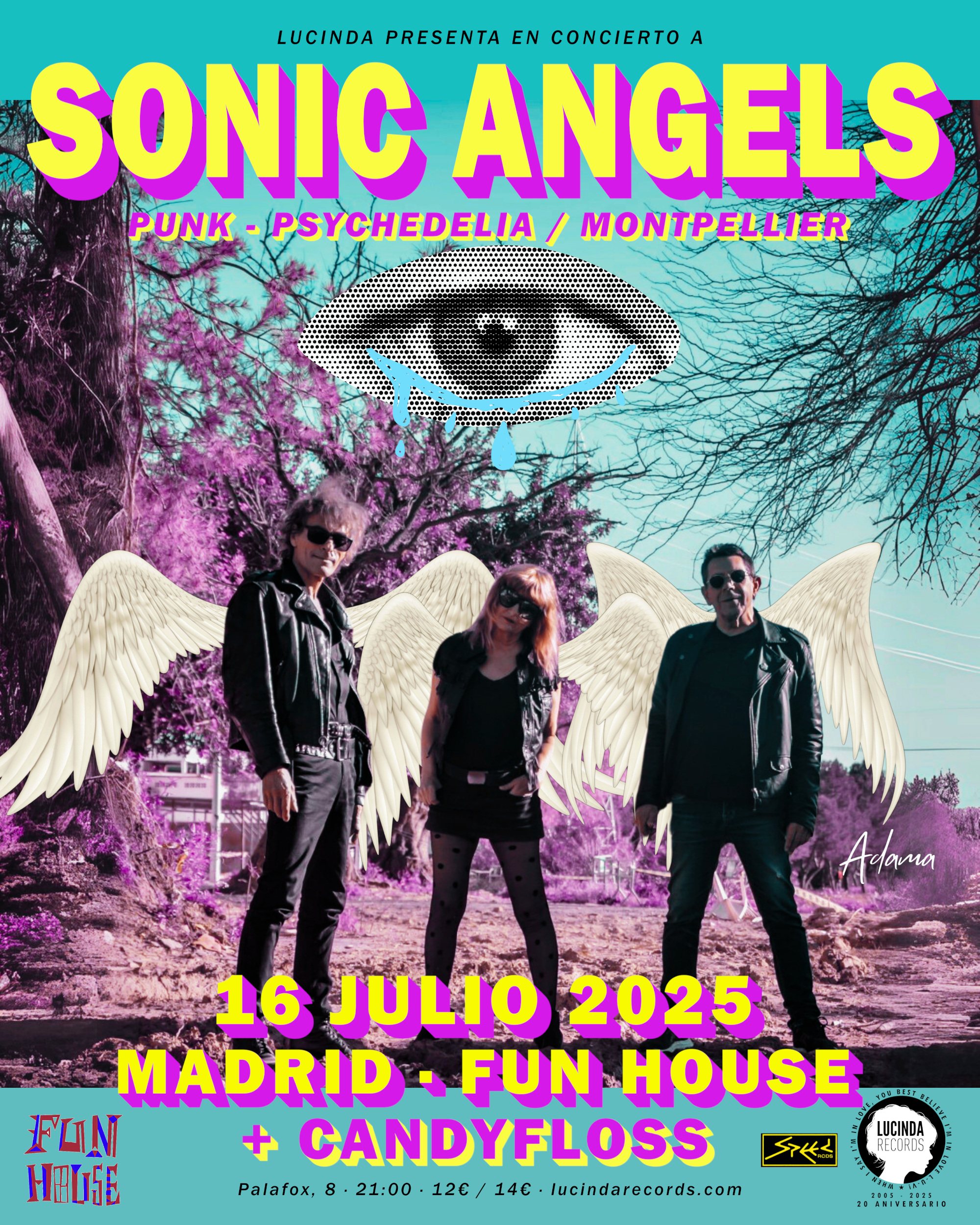 Sonic Angels en Madrid 16 de julio - Lucinda Records